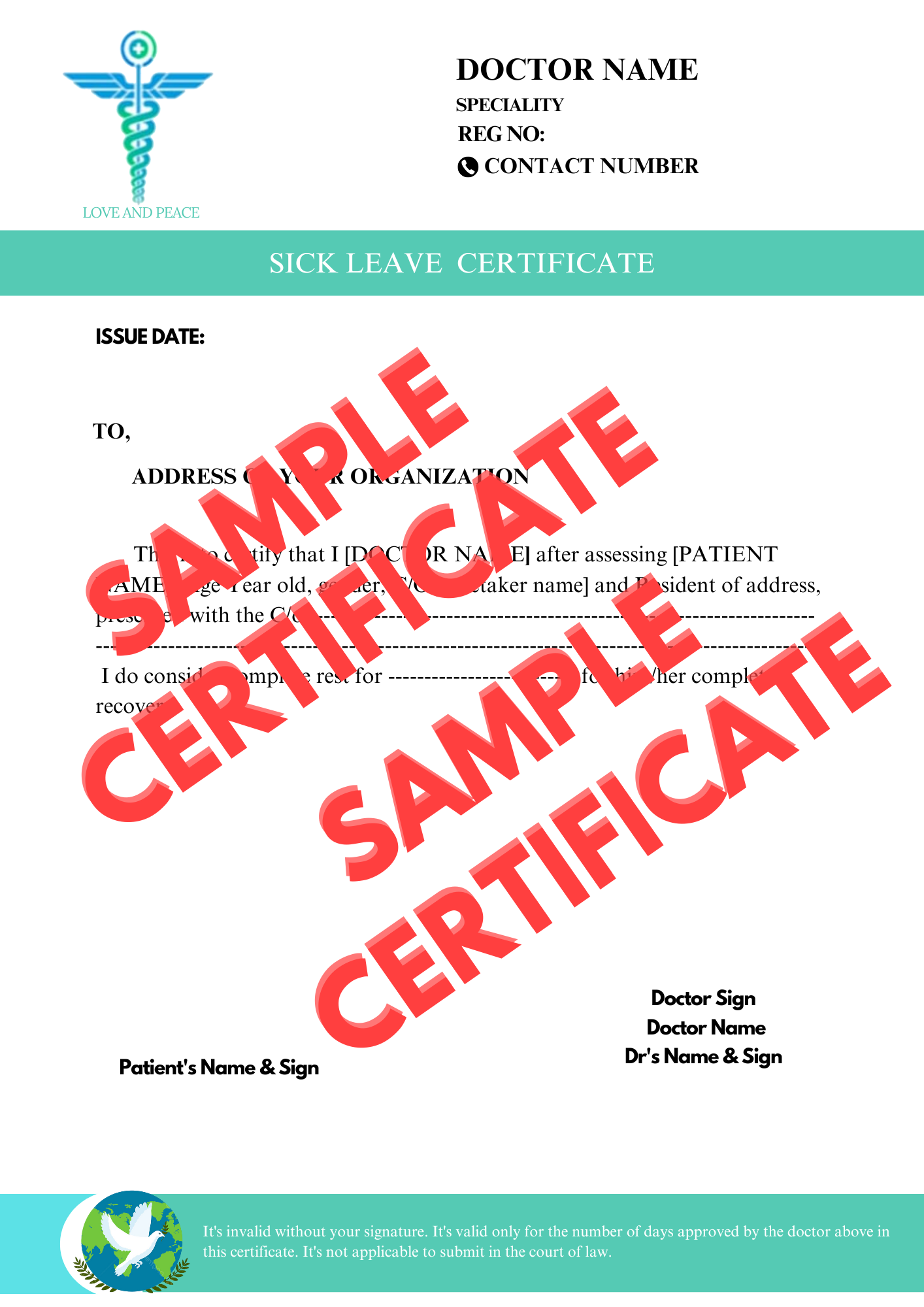 Request Sick Leave Certificate – Medical Certificate Made Easy